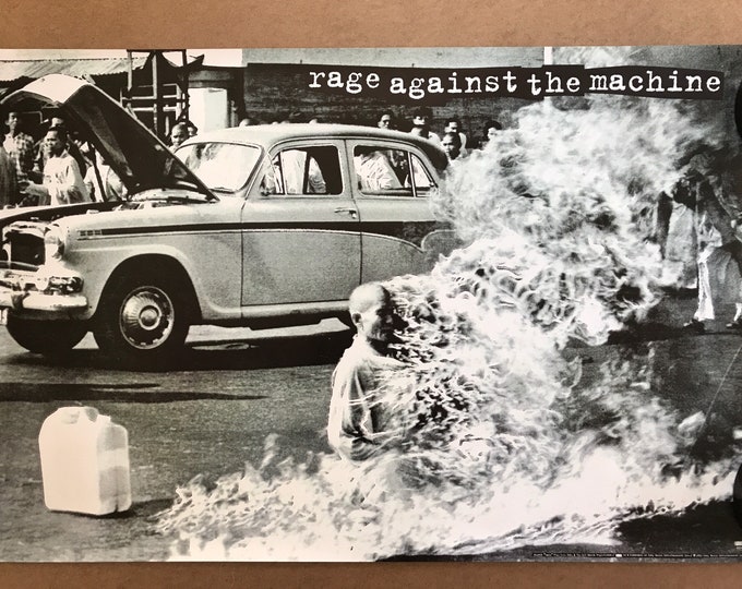 Vintage Original 1990s Rage Against the Machine Poster 1992 - Etsy