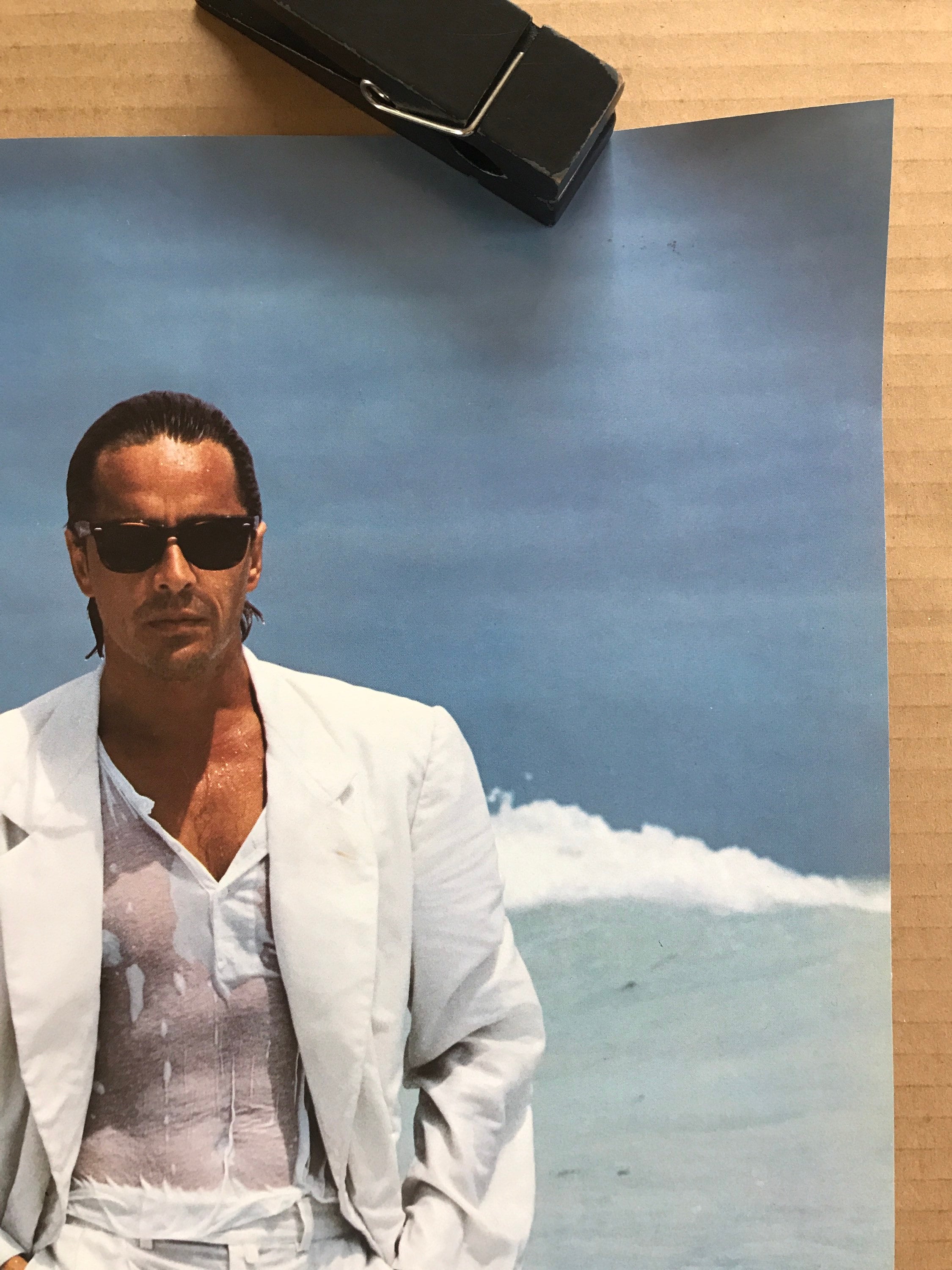 Vintage Original 1980s Miami Vice Don Johnson Poster Sexy Pinup Sonny ...