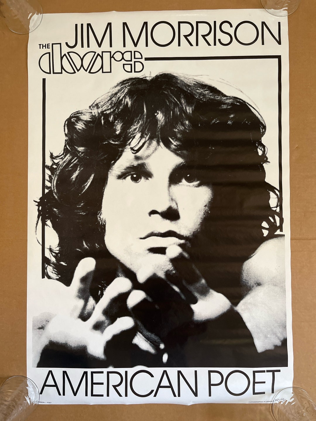 Jim Morrison American Poet Vintage Poster the Doors Music Memorabilia ...
