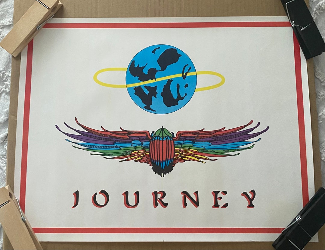 Original Vintage Journey Logo Poster 1980’s - Etsy