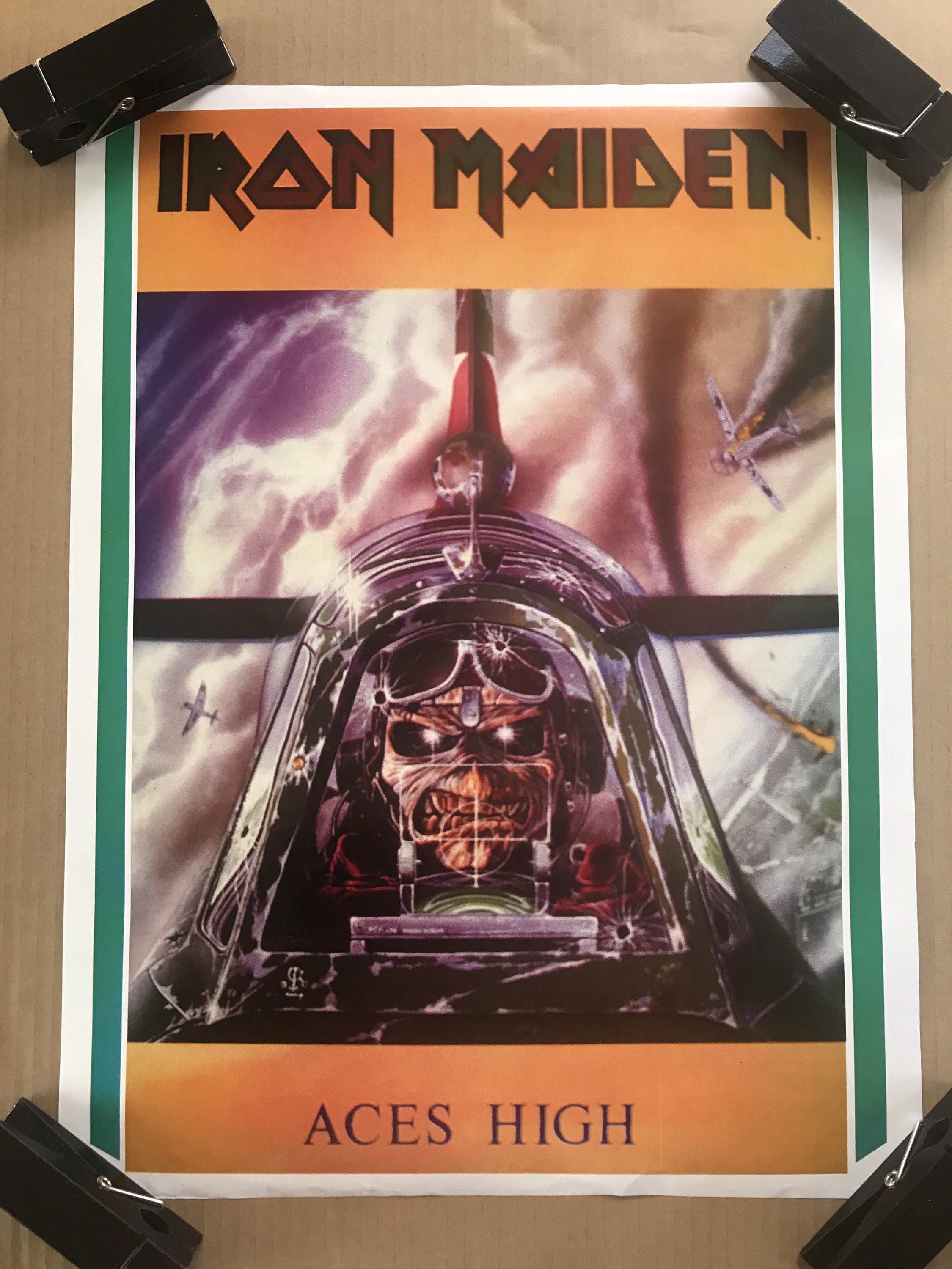 Iron Maiden Aces High Poster