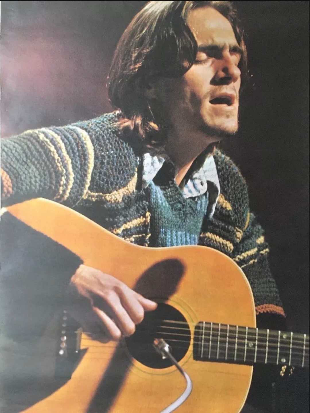 James Taylor Original Vintage Poster 1971 Music Memorabilia Pace ...