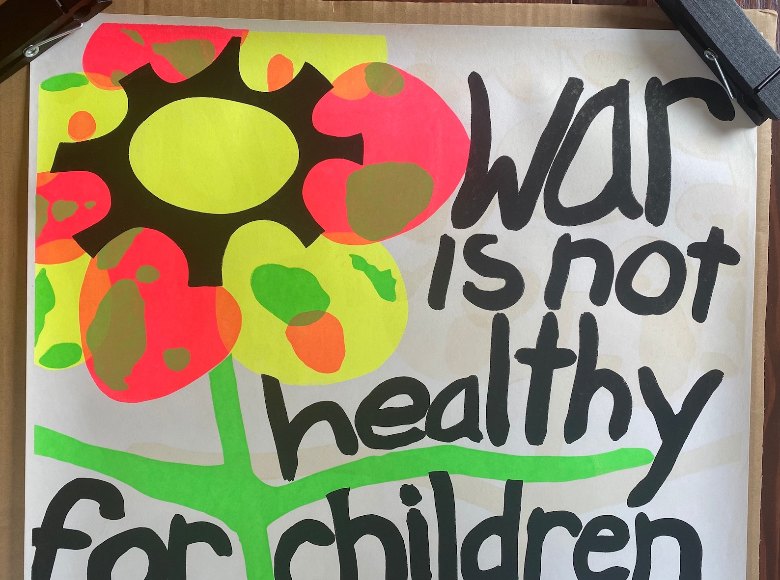 War is not healthy for children and other living things poster | Etsy