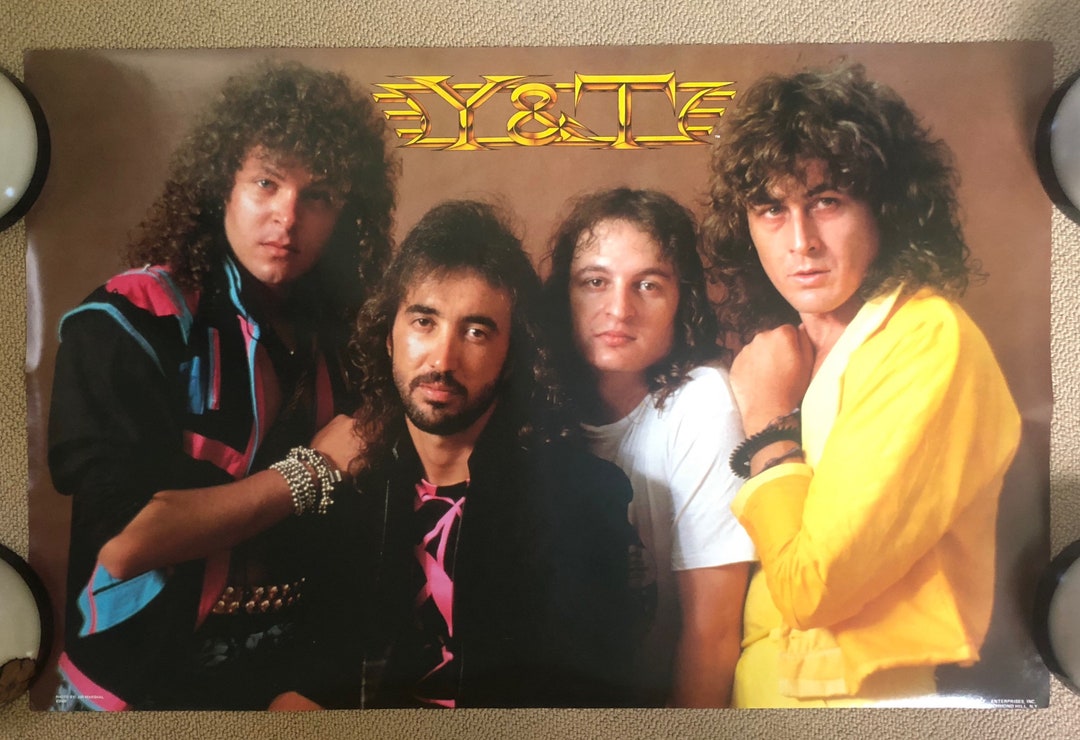 Y&T Vintage Poster Y and T Jim Marshall Funky 1980s 1970s Hard Rock ...