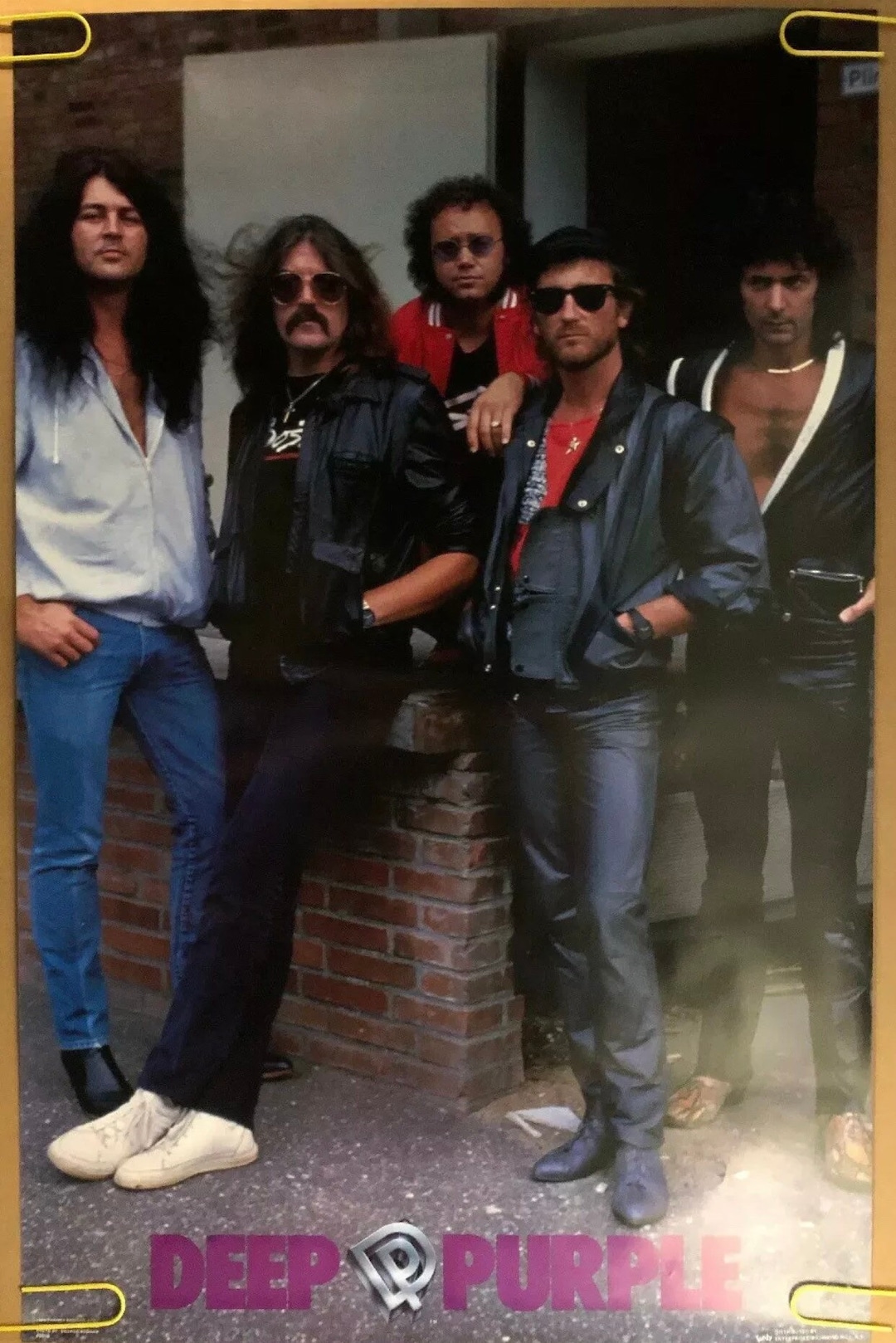 Original Vintage Poster Deep Purple Music Memorabilia Band Pin up Head ...