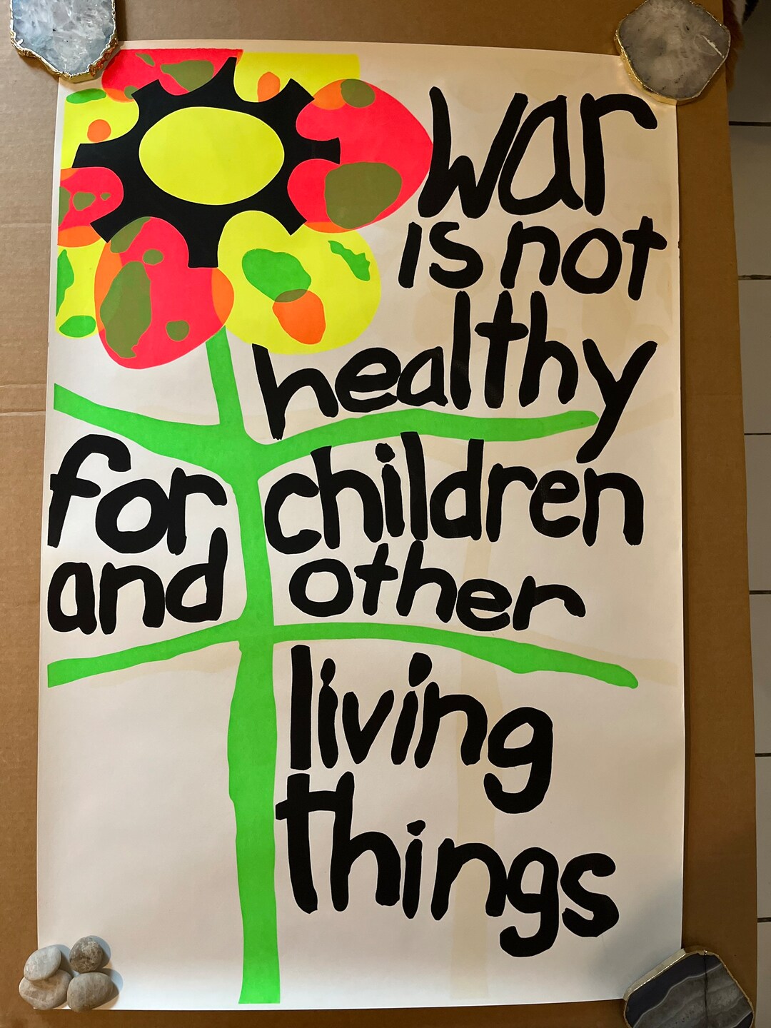 War is Not Healthy for Children Vintage Peace Anti War Poster - Etsy