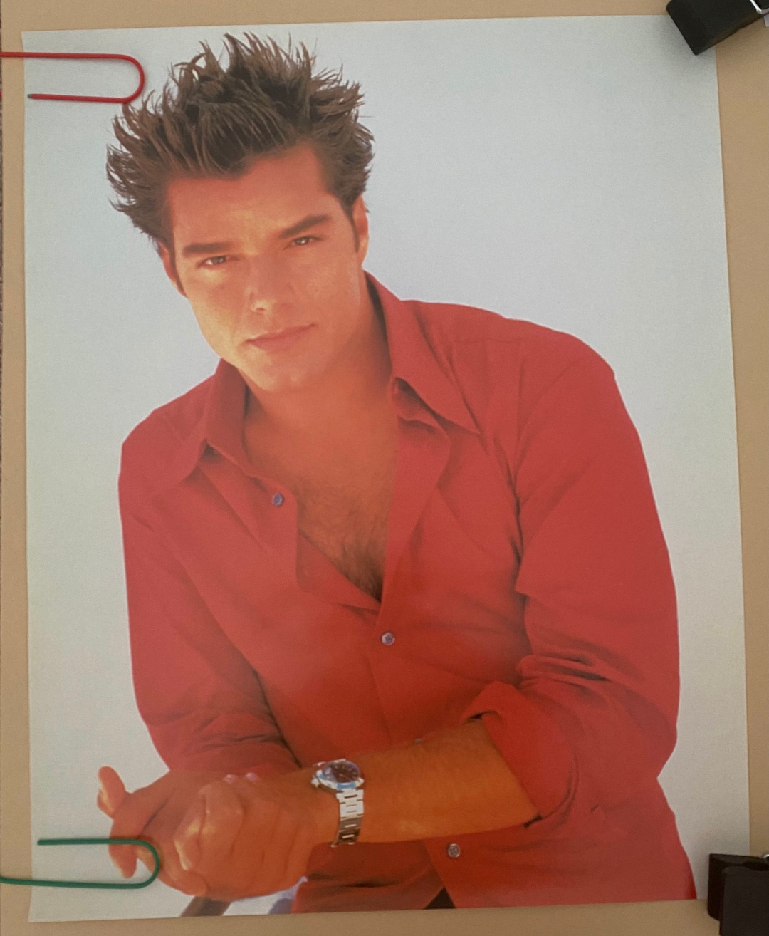 Original Vintage Poster Ricky MARTIN 1990s Pop Star Music Memorabilia ...