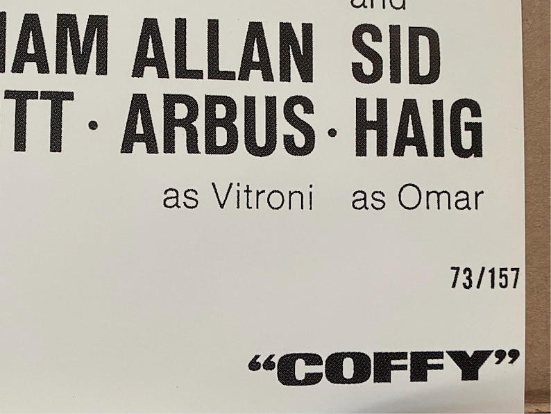Coffy Movie Poster Pam Grier Vintage Black Panther of Harlem Godmother ...