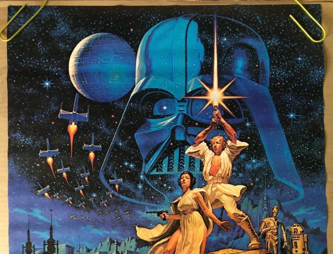 Star Wars Original Vintage Movie Poster Hildebrandt 1977 | Etsy