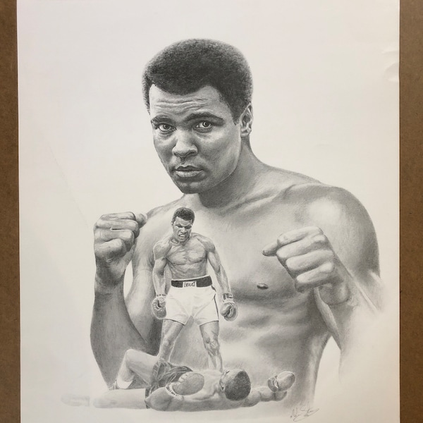 Muhammad Ali Drawing - Etsy