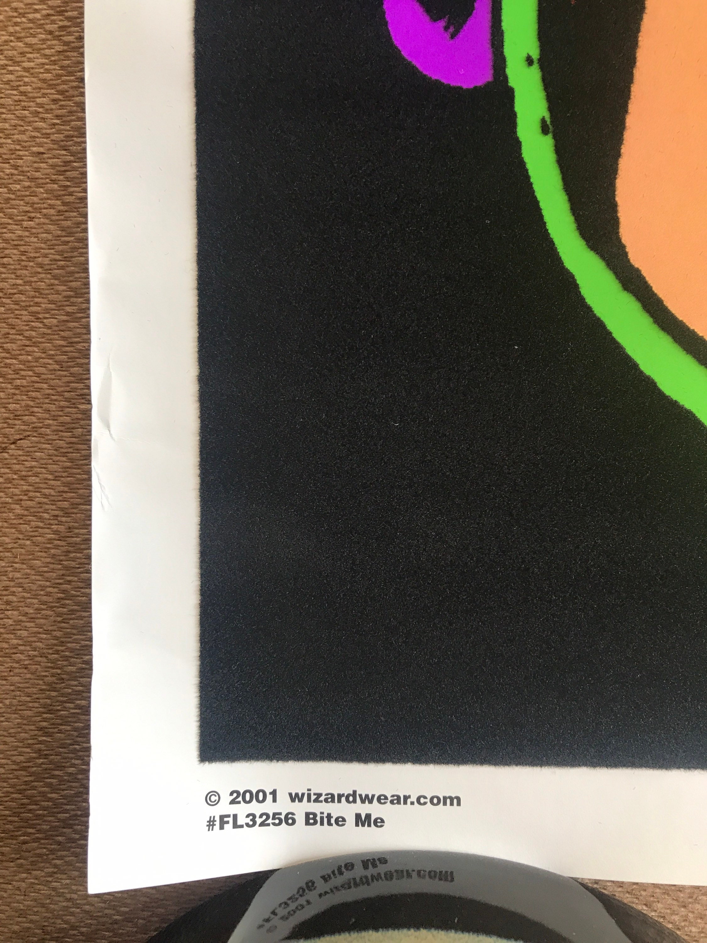 Original 2000s Flocked Blacklight Bite Me Poster 2001 Skeleton - Etsy