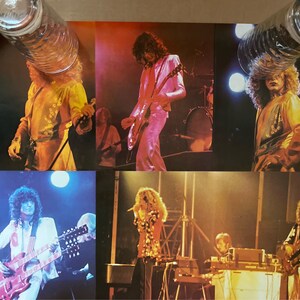 Led Zeppelin Vintage Poster Photo Collage Photograph Concert 1970s - Etsy