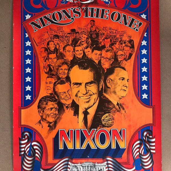 Original Vintage Political Poster - Etsy