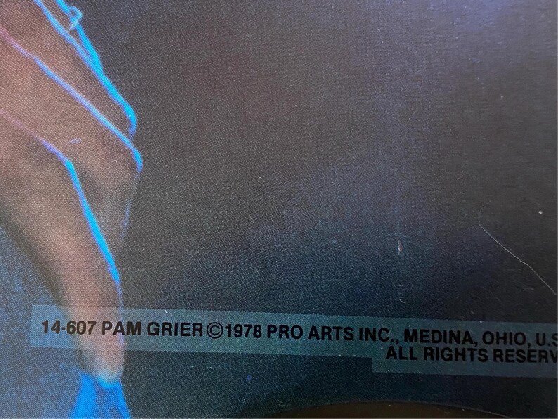 Pam Grier Vintage Poster Original Pro Arts 1978 Actress Movie Movies ...