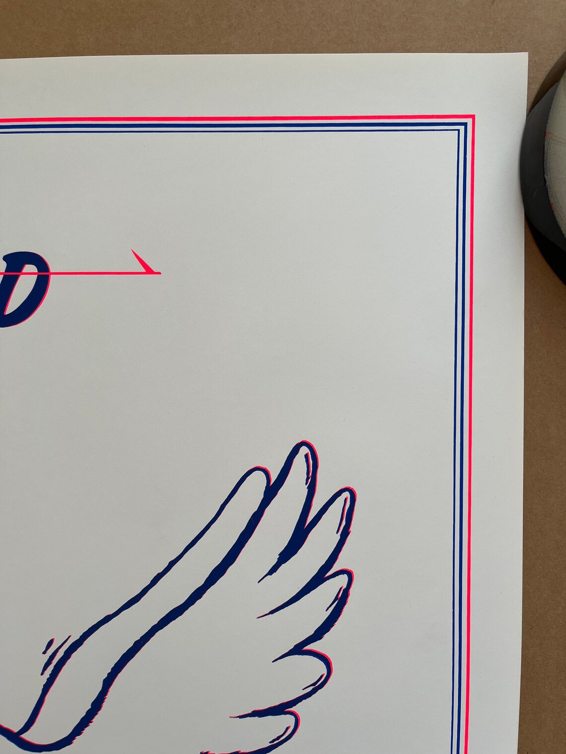 Vintage Original 1970s Fly United Poster Airplane Birds Love Together ...