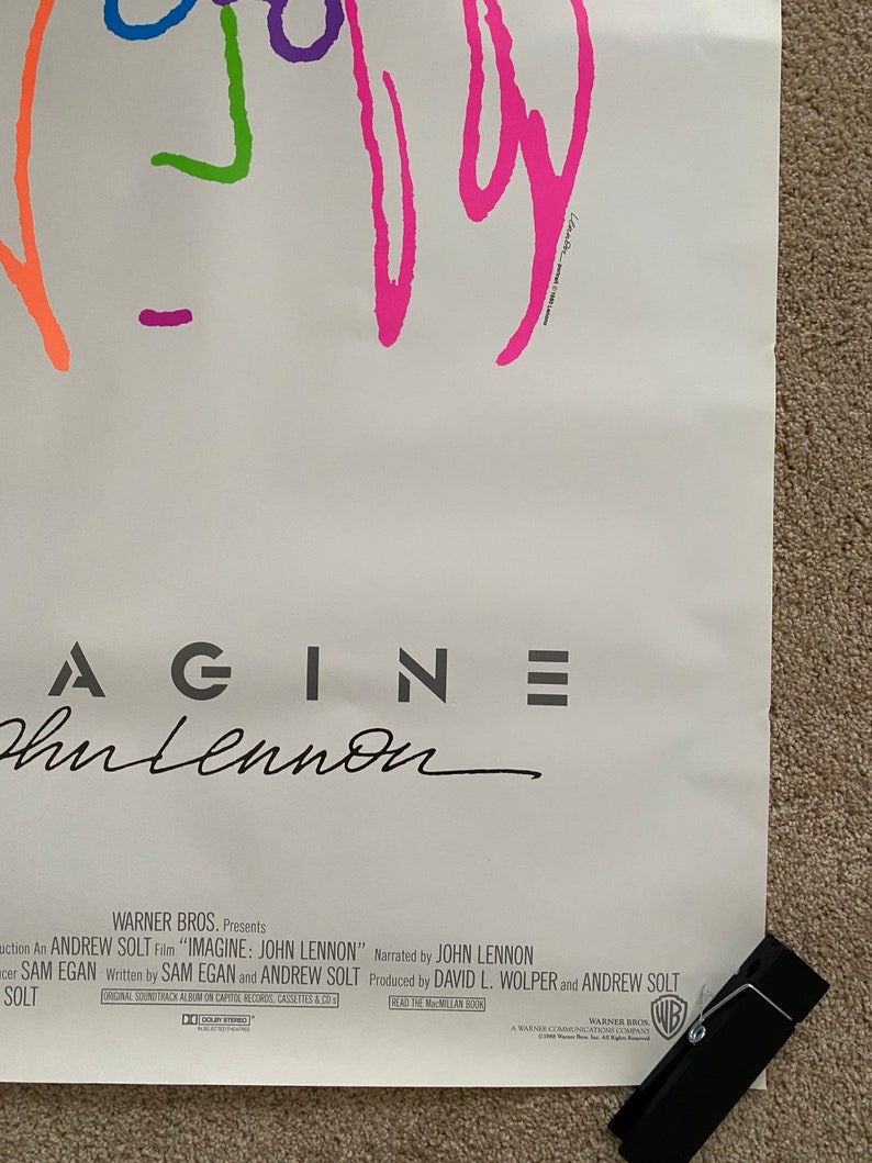 Imagine 1980s Original Vintage Poster - Etsy
