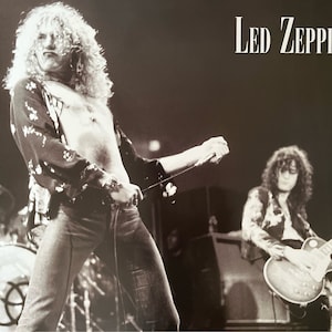 Led Zeppelin Poster Vintage Style Print Music Memorabilia Jimmy Page ...