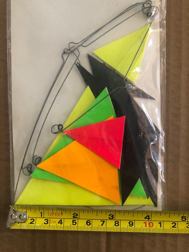 Vintage Mobile Rainbow Triangle 1960s Psychedelic Hippy Shapes Headshop ...