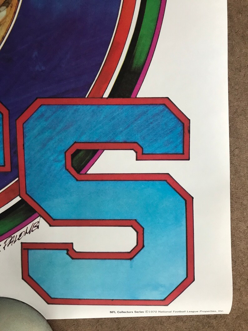 Vintage Original 1970s New York Jets Caricature Poster 1970 - Etsy