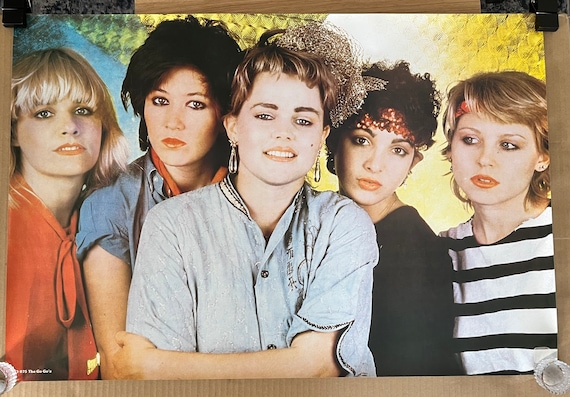 Vintage Original Poster the Go-gos 1980s Pop Music Memorabilia | Etsy