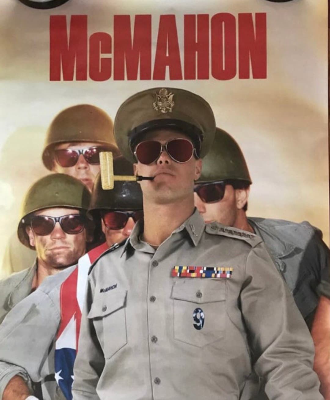 Vintage Original 1980s Chicago Bears Jim Mcmahon XL Poster 1987 NFL ...