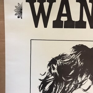 Vintage Original 1970s Wanted Poster Jim Morrison Rolling Stones Rock N ...