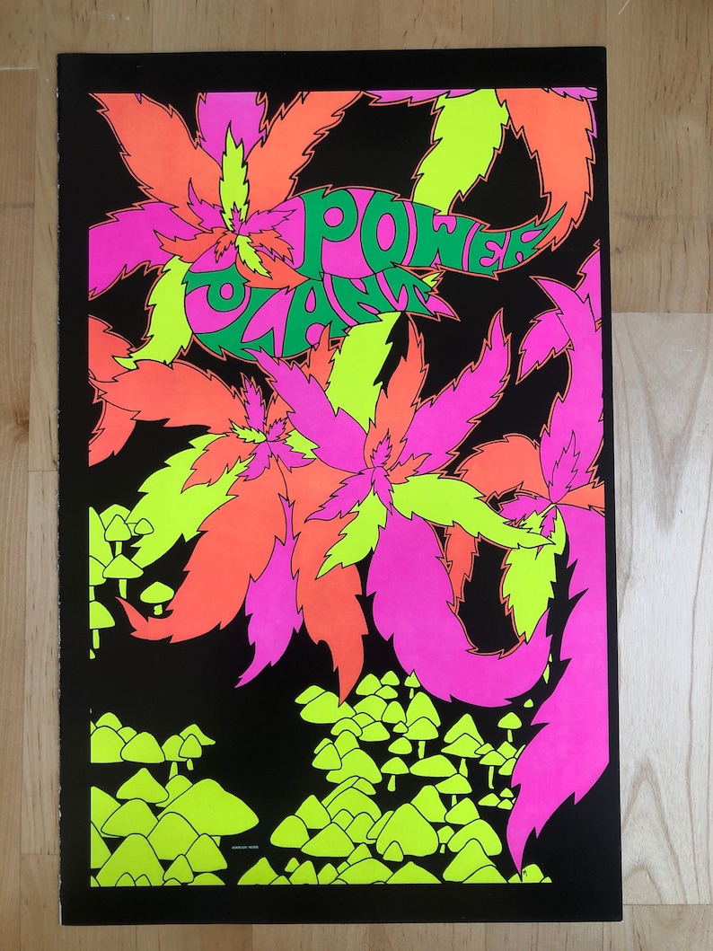 Space Demon Blacklight Poster Pin-up Print Double Sided Power - Etsy