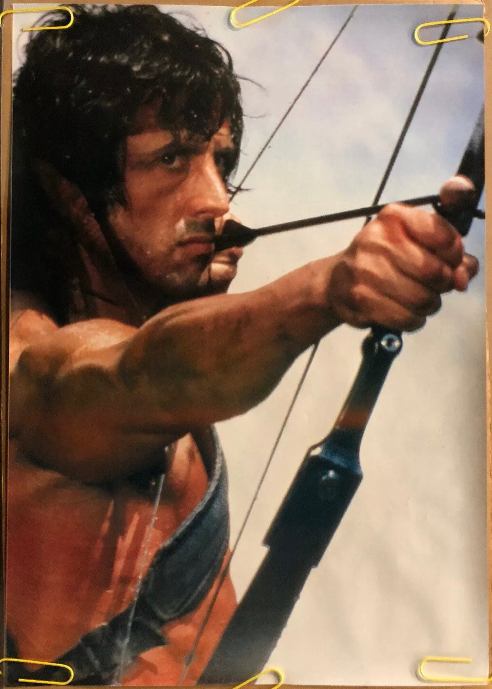 Original Vintage Poster Rambo Movie Memorabilia 1980s Pin up - Etsy