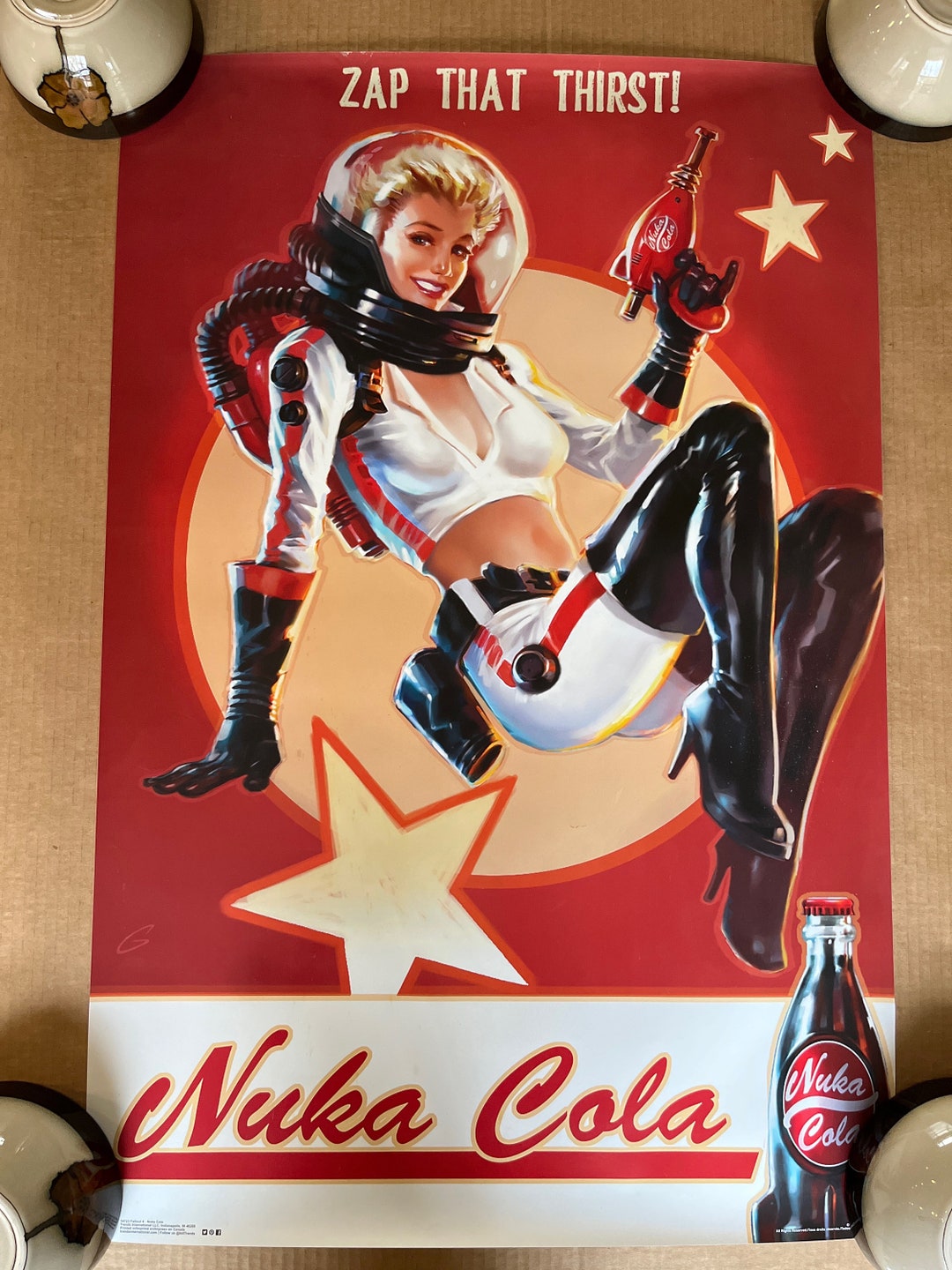 Nuka Cola Poster Woman Girl Space Suit Promo Beverage - Etsy