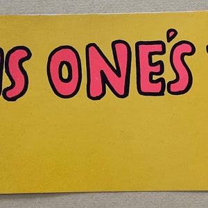 Vintage This One’s for You Baby Middle Finger 1970s Bumper Sticker - Etsy