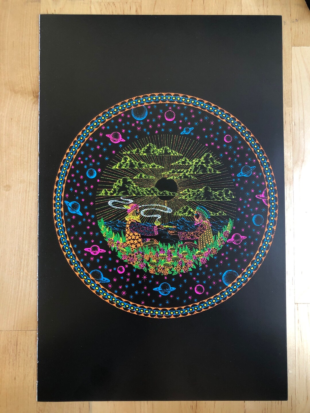 Blacklight Poster Pin-up Print Jesus Christ Superstar & Eclipse Double ...
