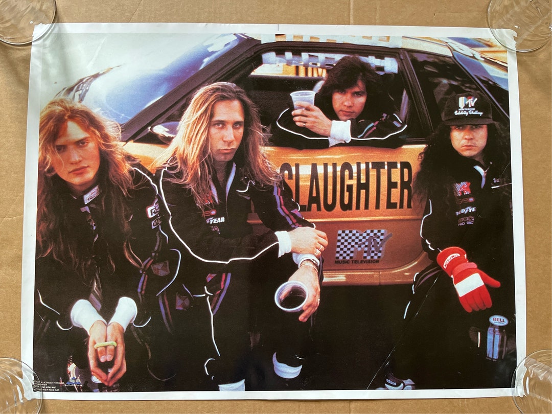 Vintage Poster Slaughter MTV Cab NYC 1990s Music Memorabilia - Etsy