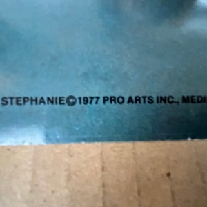 Vintage Original Poster Stephanie 1977 Pro Arts TV Movie Actress ...