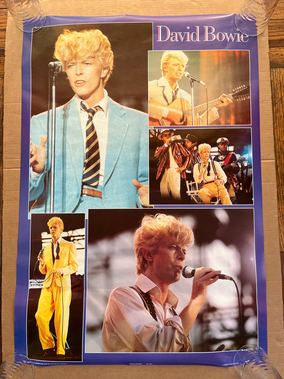 David Bowie Vintage Poster Photo Collage Picture Photos Pictures 1980s ...