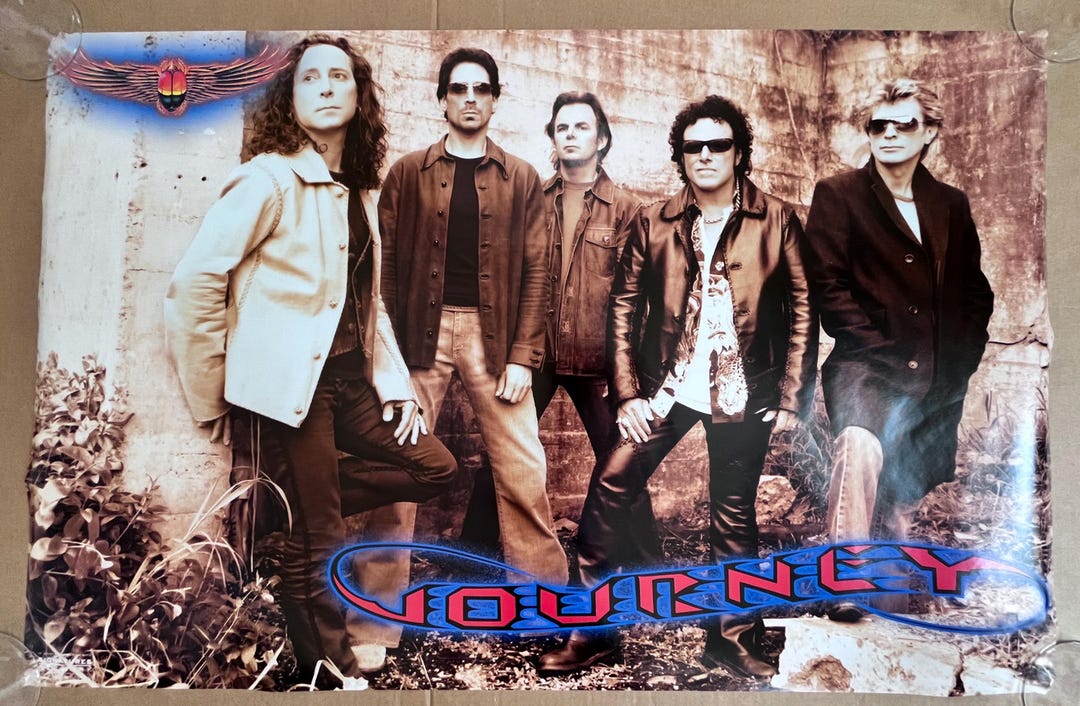 Journey Vintage Poster Music Memorabilia 2008 Group Shot Photo - Etsy