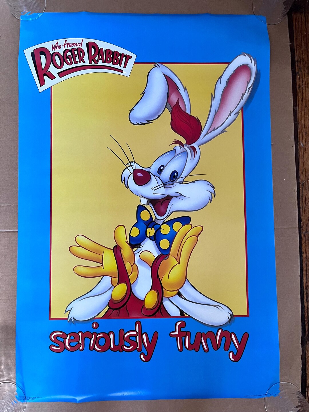 Roger Rabbit Vintage Movie Commercial Promo Seriously Funny 1987 Walt ...