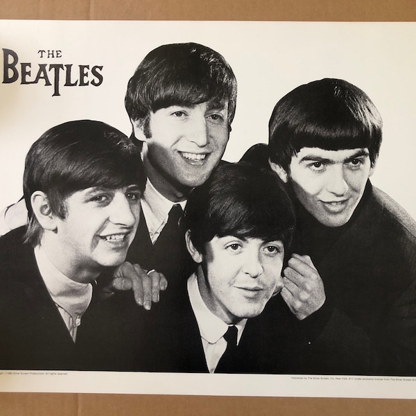 The Beatles Vintage Poster - Etsy