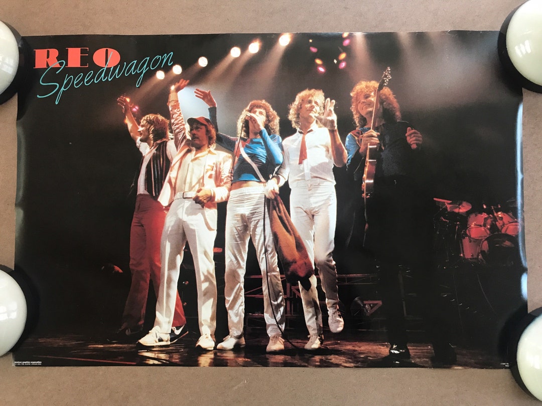 Vintage Original 1980s Reo Speedwagon Poster 1981 Rock Music ...