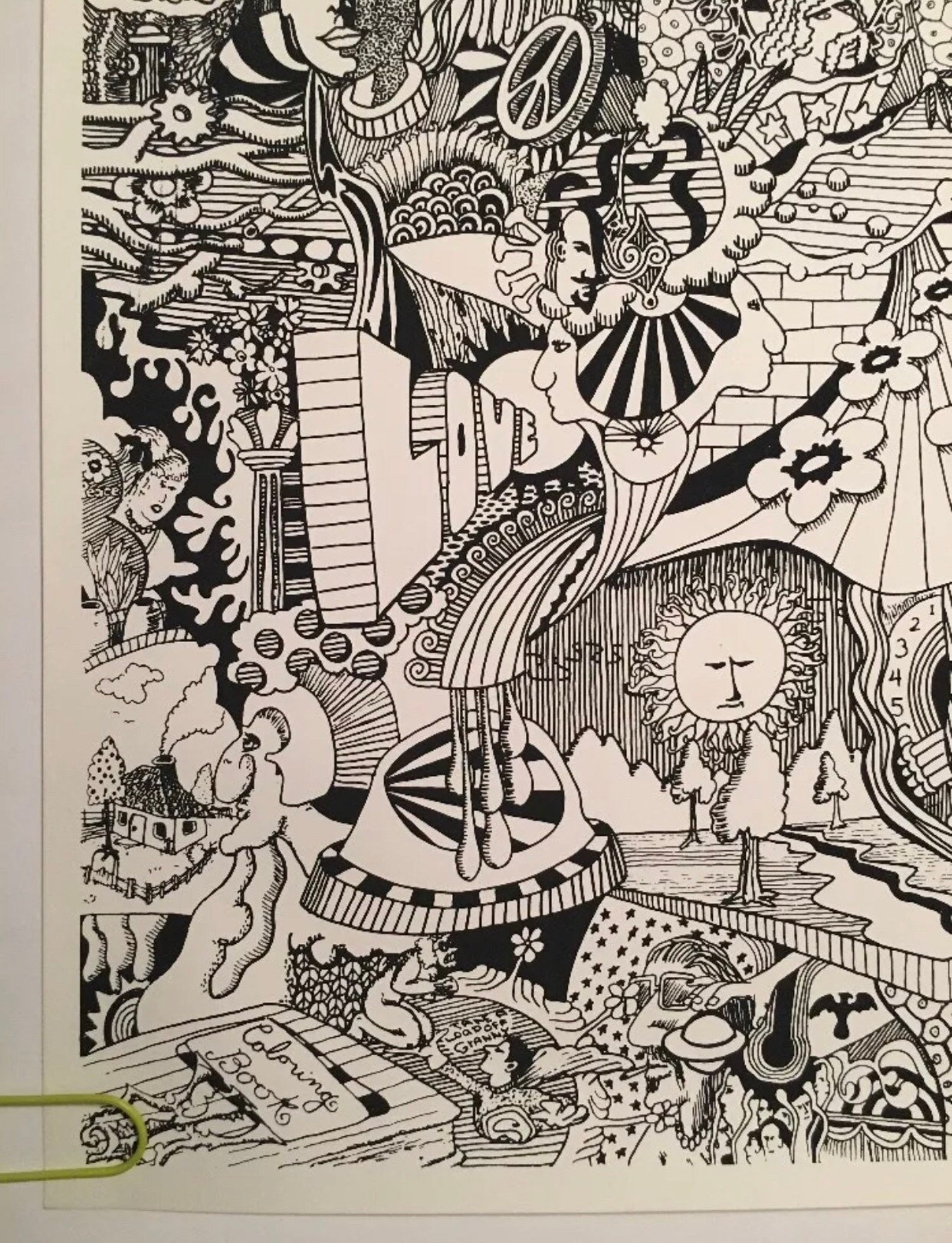 1960's Era Vintage Poster Collage the Beatles Yellow Submarine ...