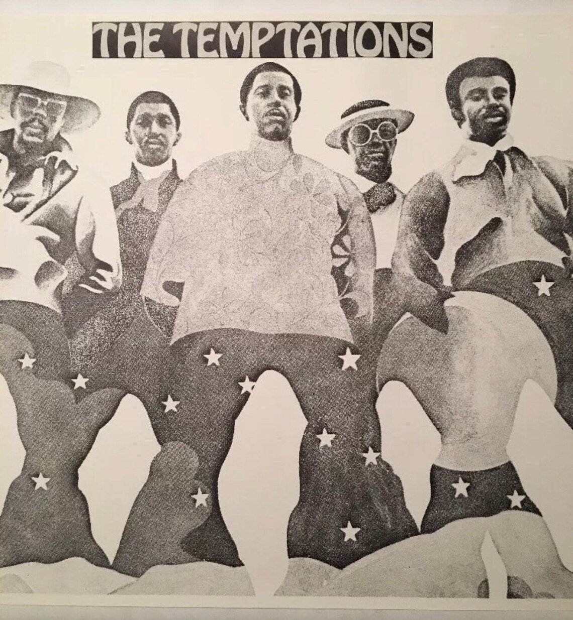 The Temptations Original Vintage Blacklight Poster Psychedelic | Etsy