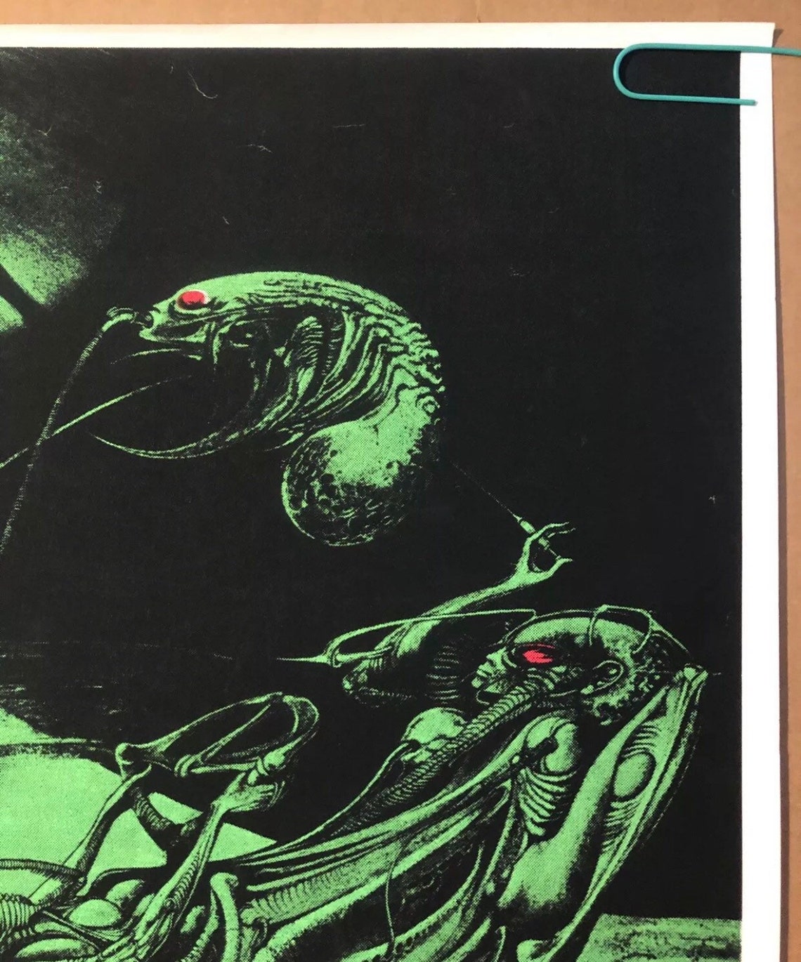 Freak Out Original Vintage Blacklight Poster Pin up Aliens Psychedelic ...