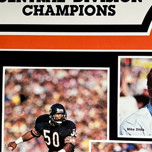 Vintage Original 1985 Chicago Bears Champions Collage Poster NFL ...