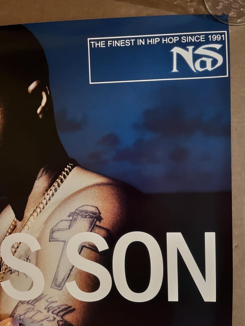 Nas God's Son Vintage Poster 2002 Hip Hop Rap Commercial Promo - Etsy