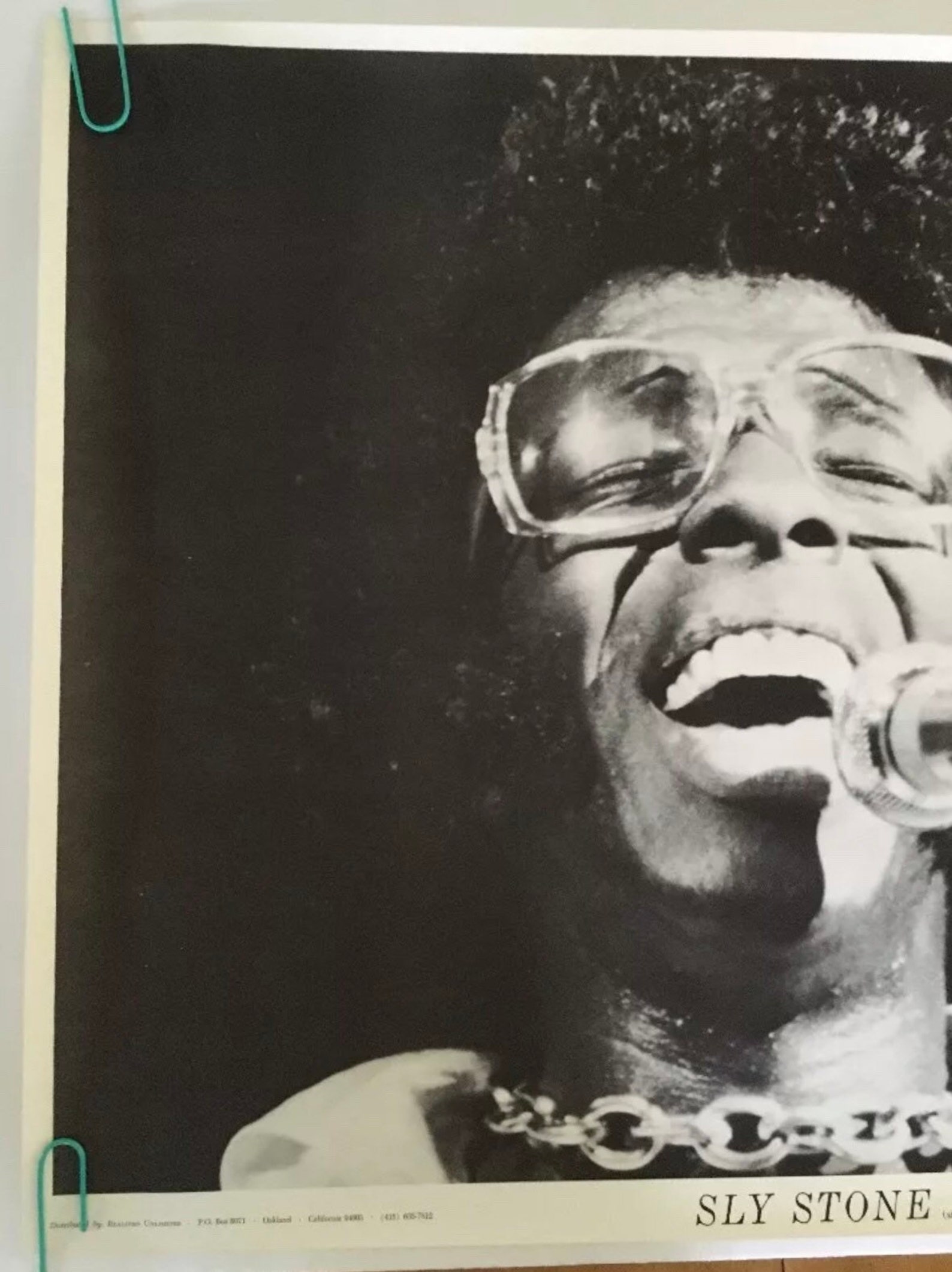 Sly Stone Original Vintage Poster Music Memorabilia Sly and the Family ...