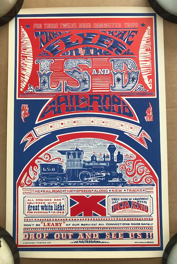 Vintage Original 1960s LSD Acid Poster for the Trip Pinup - Etsy