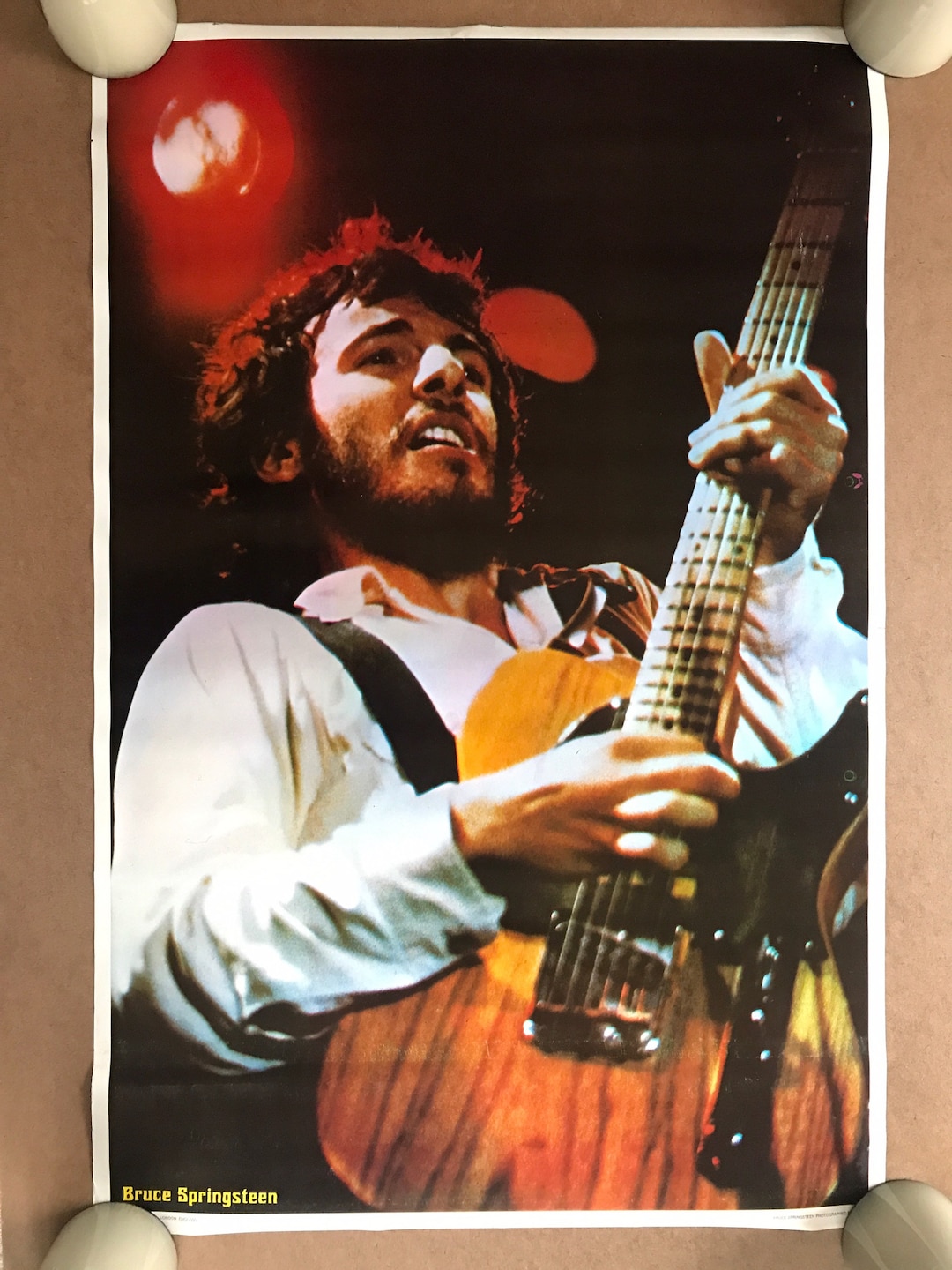 Vintage Original 1970s Bruce Springsteen Poster 1975 Music Memorabilia ...