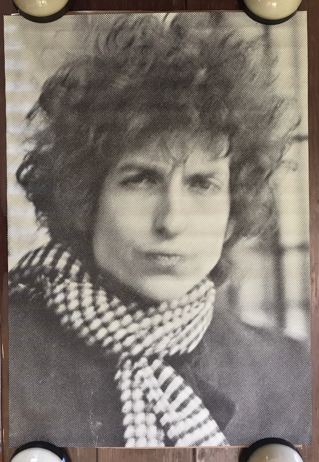 Vintage Original 1970s Dotted Bob Dylan Headshot Poster Music ...