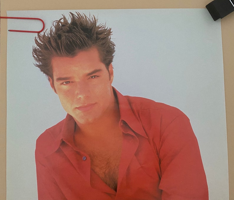 Original Vintage Poster Ricky MARTIN 1990s Pop Star Music - Etsy