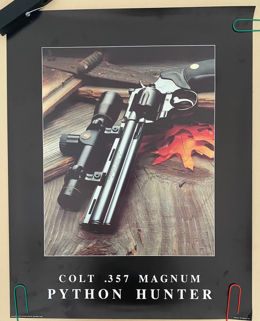 Colt. 357 Magnum Vintage Gun Poster Python Hunter - Etsy