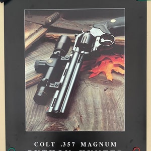 Colt. 357 Magnum Vintage Gun Poster Python Hunter - Etsy
